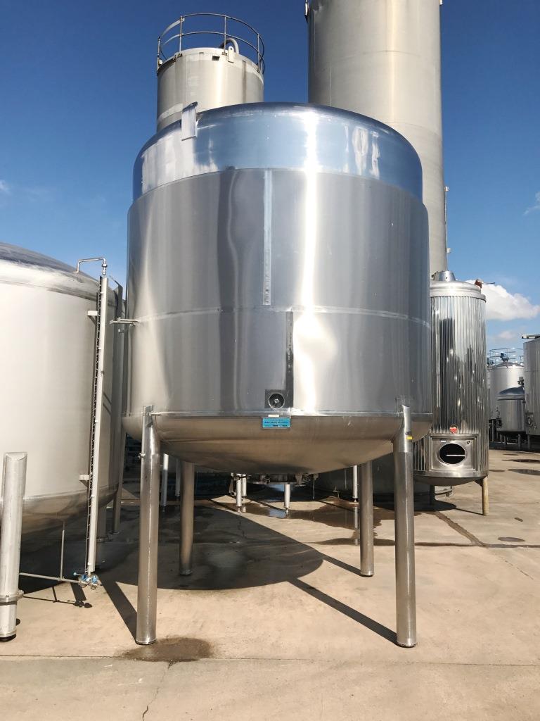 Used 22760 Litre 5008 gallon vertical Stainless Steel Jacketed tank ...