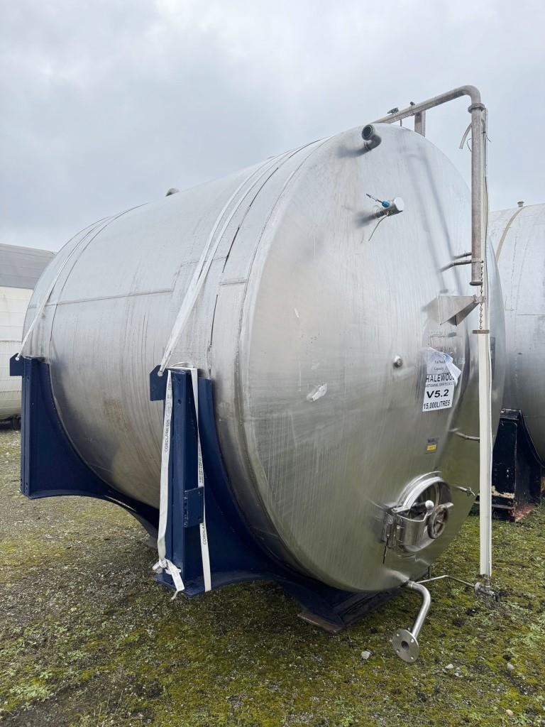 Used 16943 Litres / 3727 Gallons (Gross) Horizontal Stainless Steel 316 ...