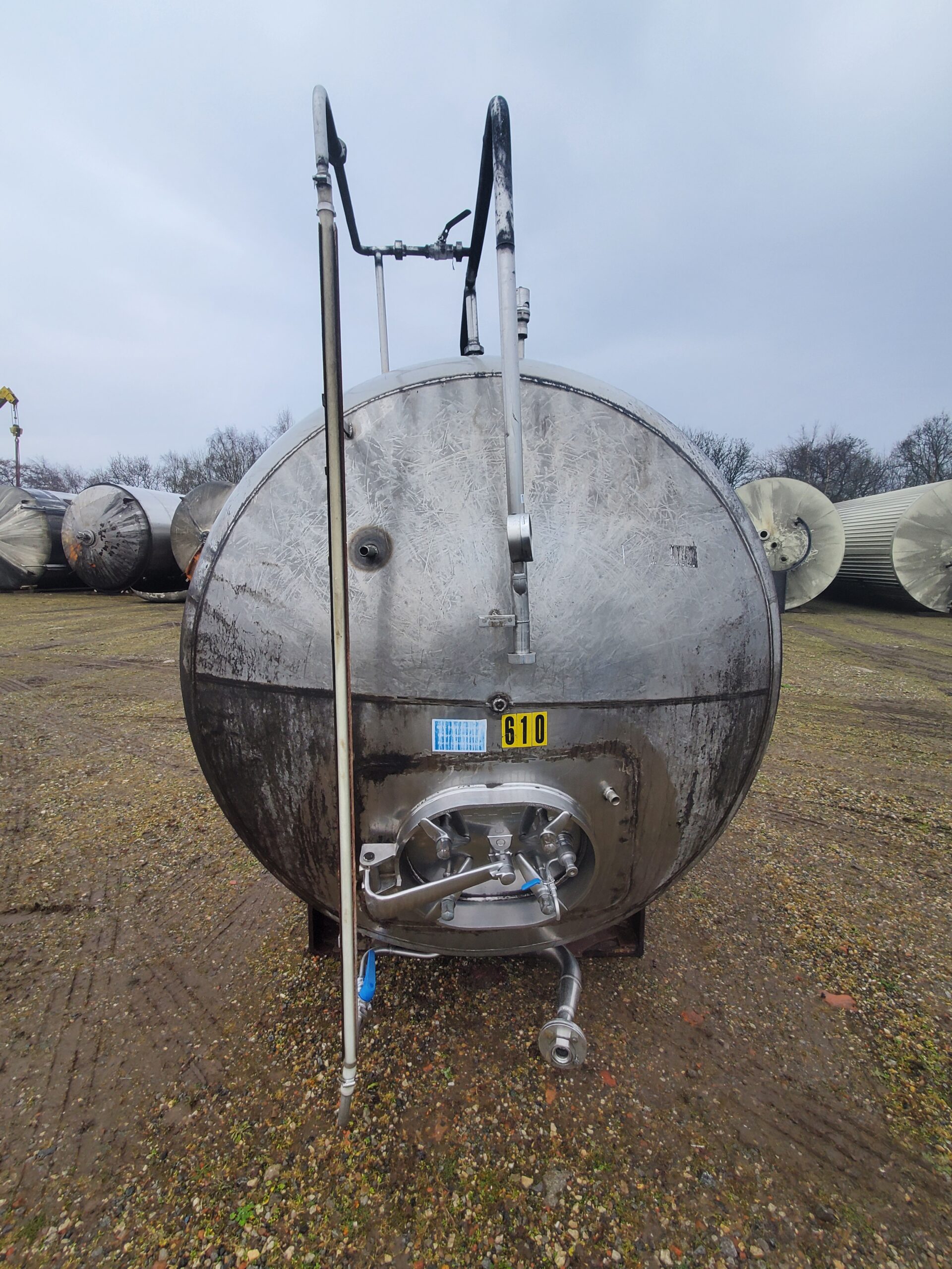 Used 6500 Litre / 1460 Gallons Gross / Horizontal / Stainless Steel ...