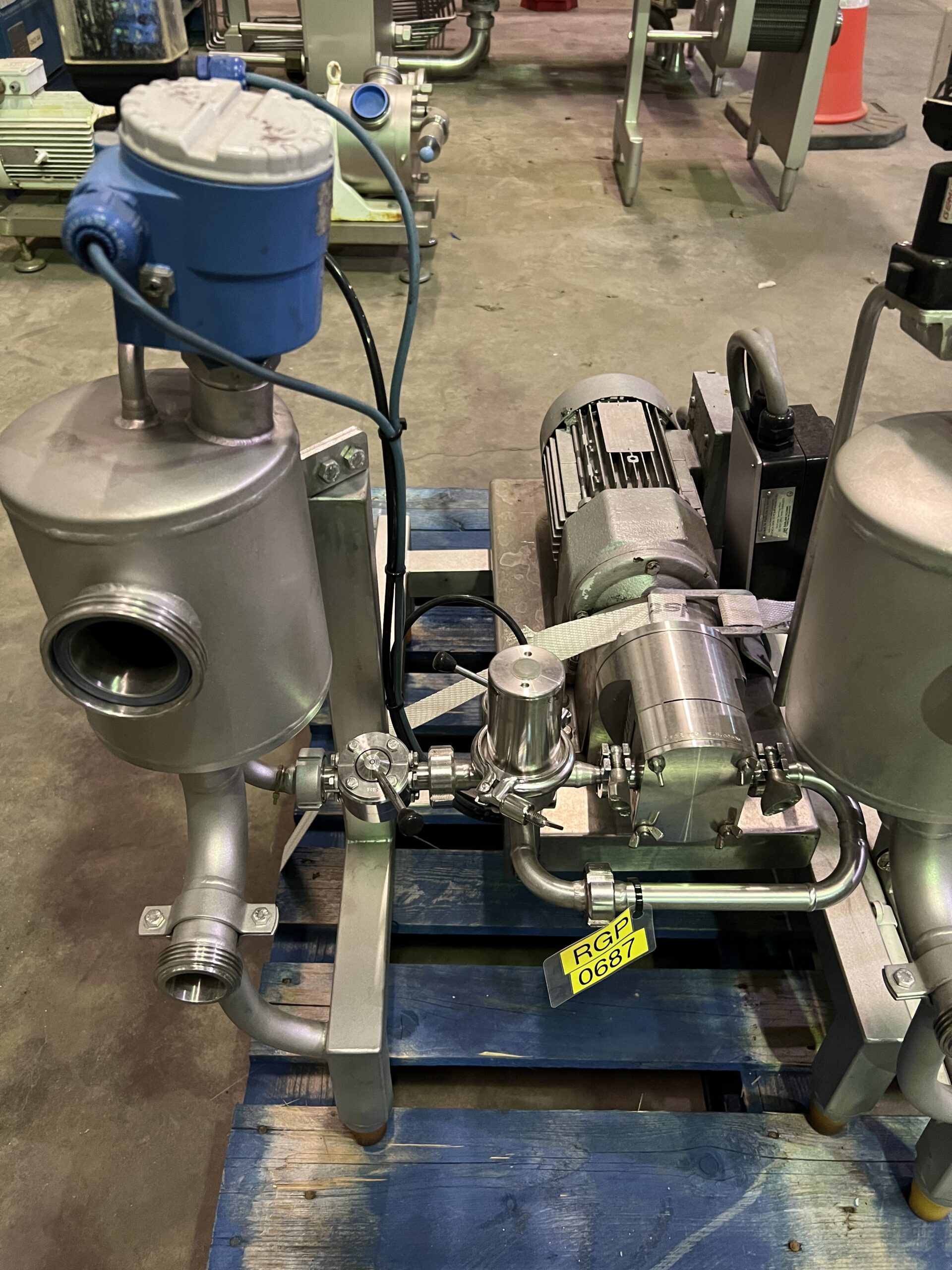 Used 0.55kW Unibloc Size 2000 Bi-Lobe Pump | Tanks and Vessels